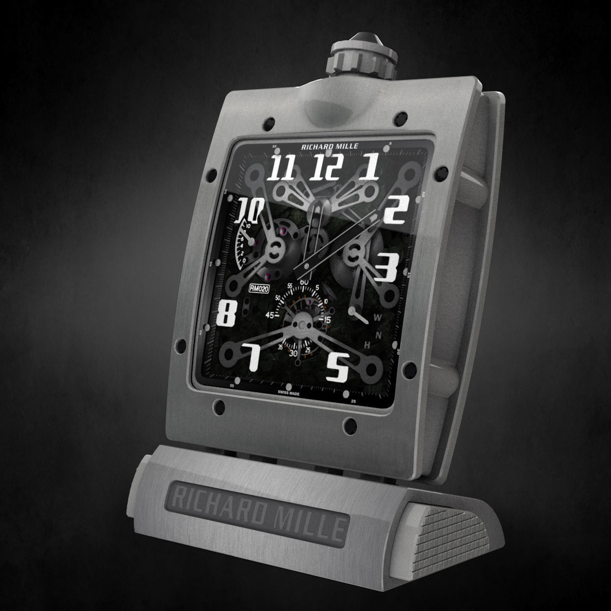 Richard Mille Pocket Watch 3D model | CGTrader