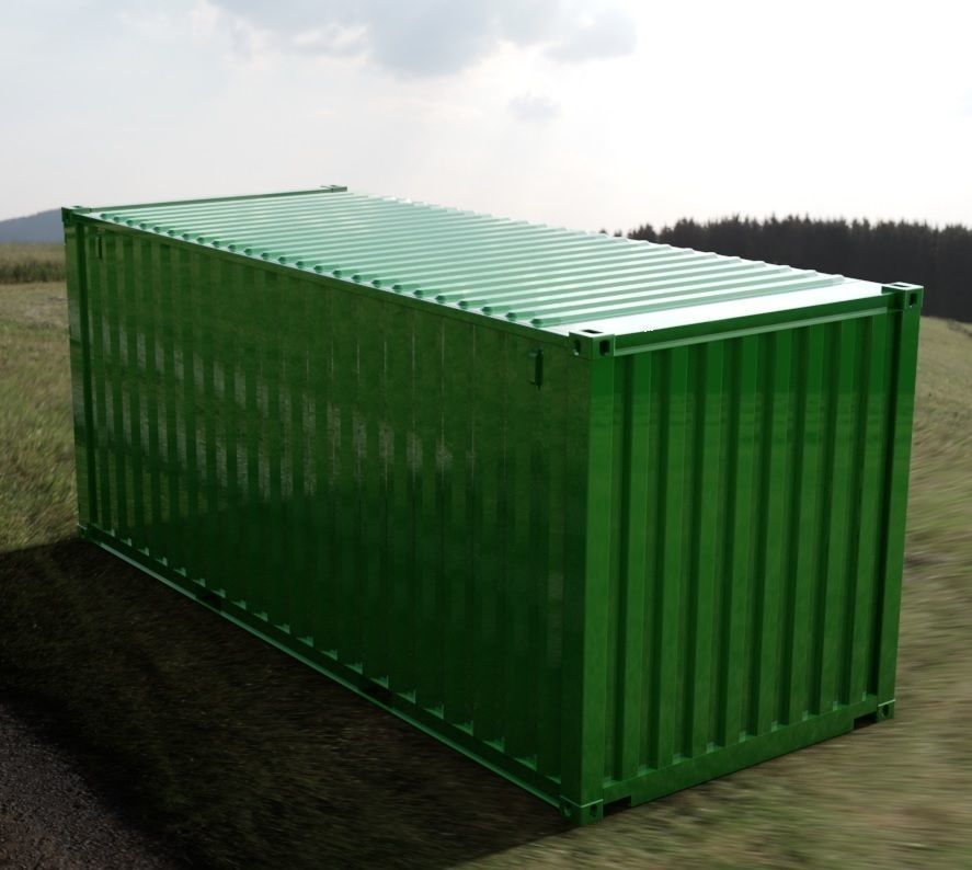20FT ISO Shipping Container 3D model | CGTrader