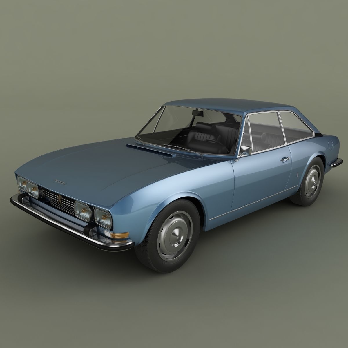 Peugeot 504 Coupe 3D model | CGTrader