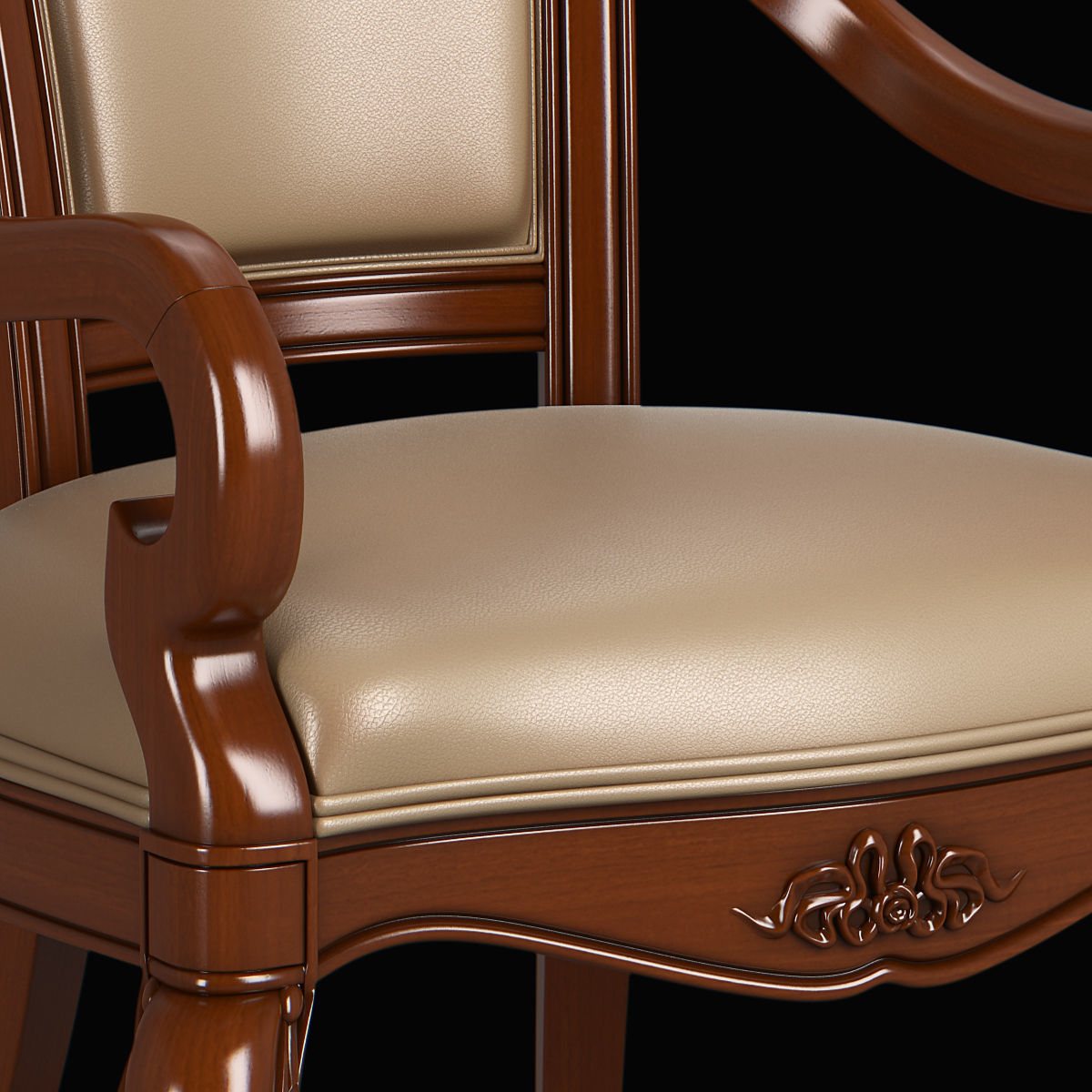230-1 Carpenter Arm dining chair A 3D model | CGTrader