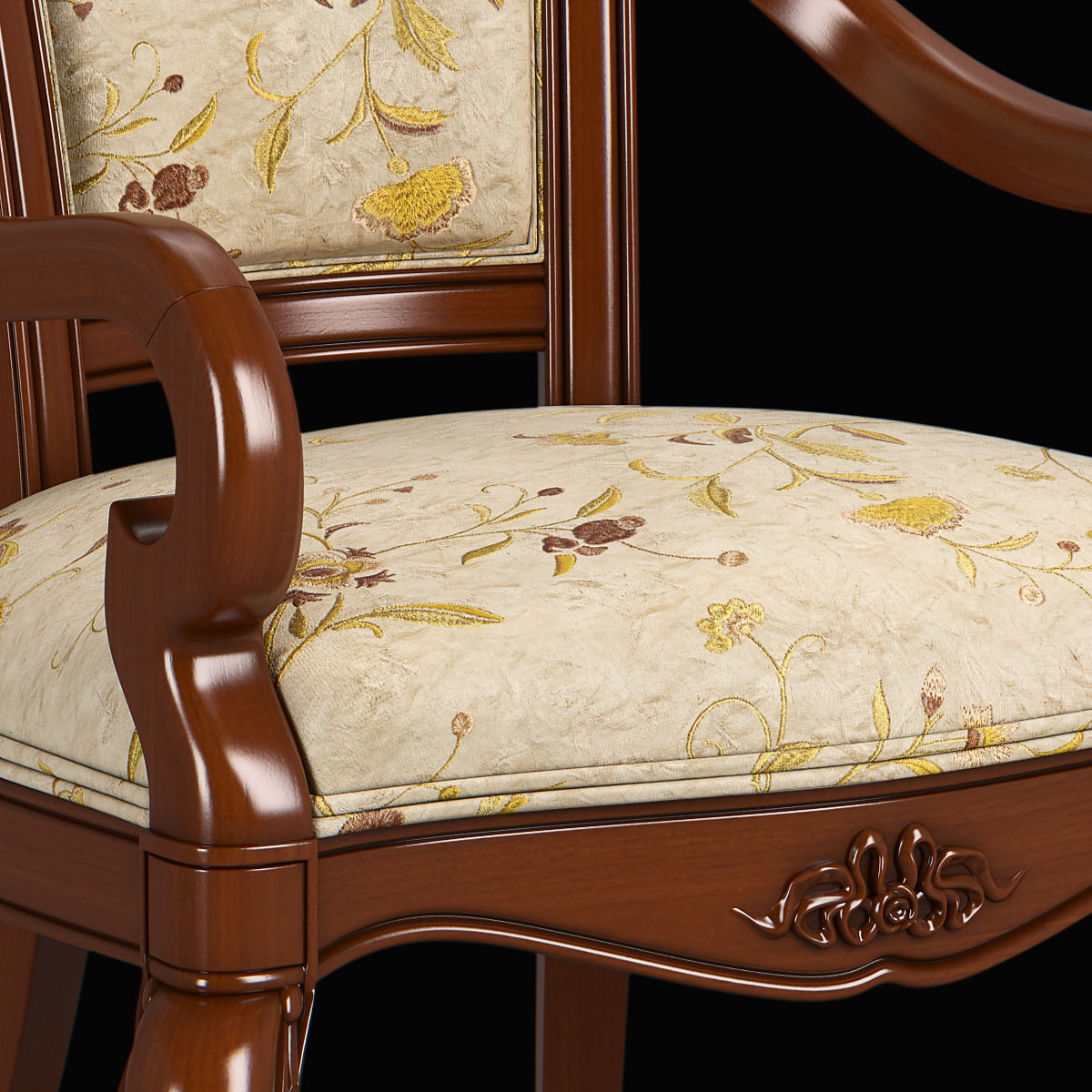 230-1 Carpenter Arm dining chair A 3D model | CGTrader
