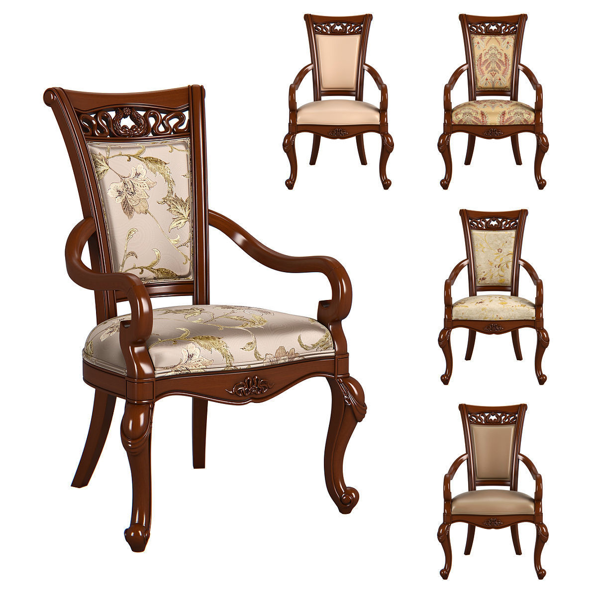 230-1 Carpenter Arm dining chair A 3D model | CGTrader