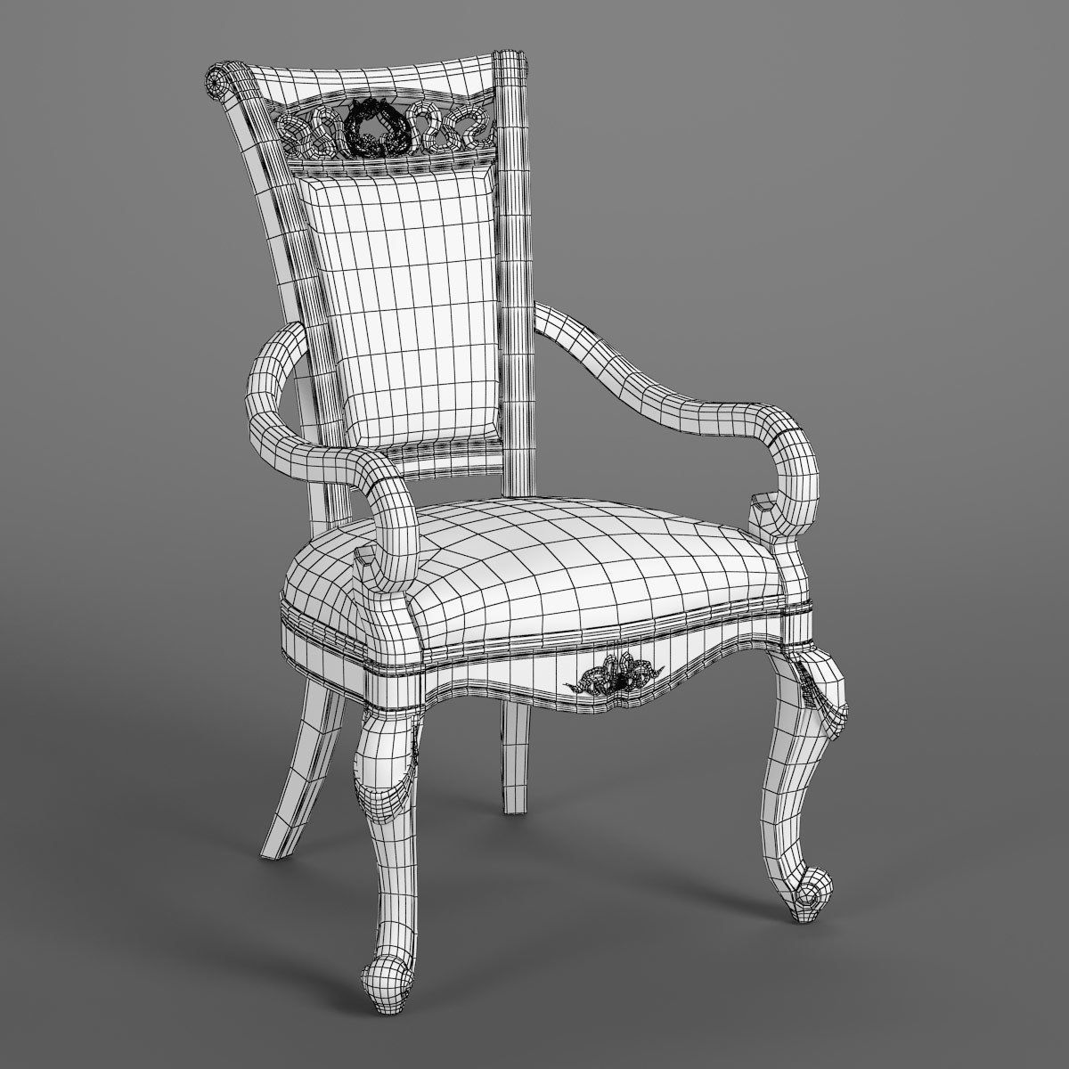 230-1 Carpenter Arm dining chair A 3D model | CGTrader