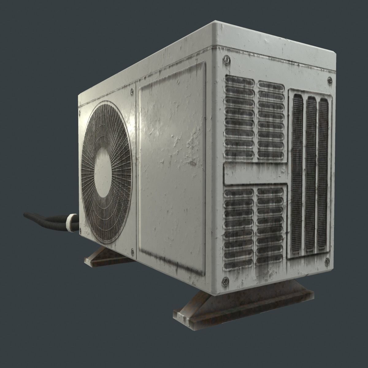 3D model Air Conditioner Unit Low Poly VR / AR / low-poly | CGTrader