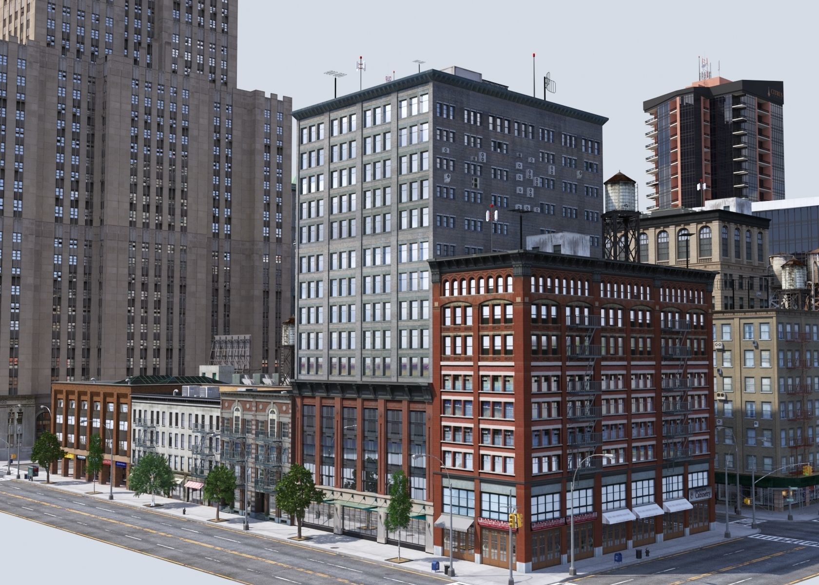3D model Metropolis city block 3D VR / AR / low-poly | CGTrader