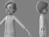 Cartoon Old Woman Rigged 3D model rigged | CGTrader