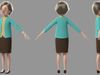 Cartoon Old Woman Rigged 3D model rigged | CGTrader