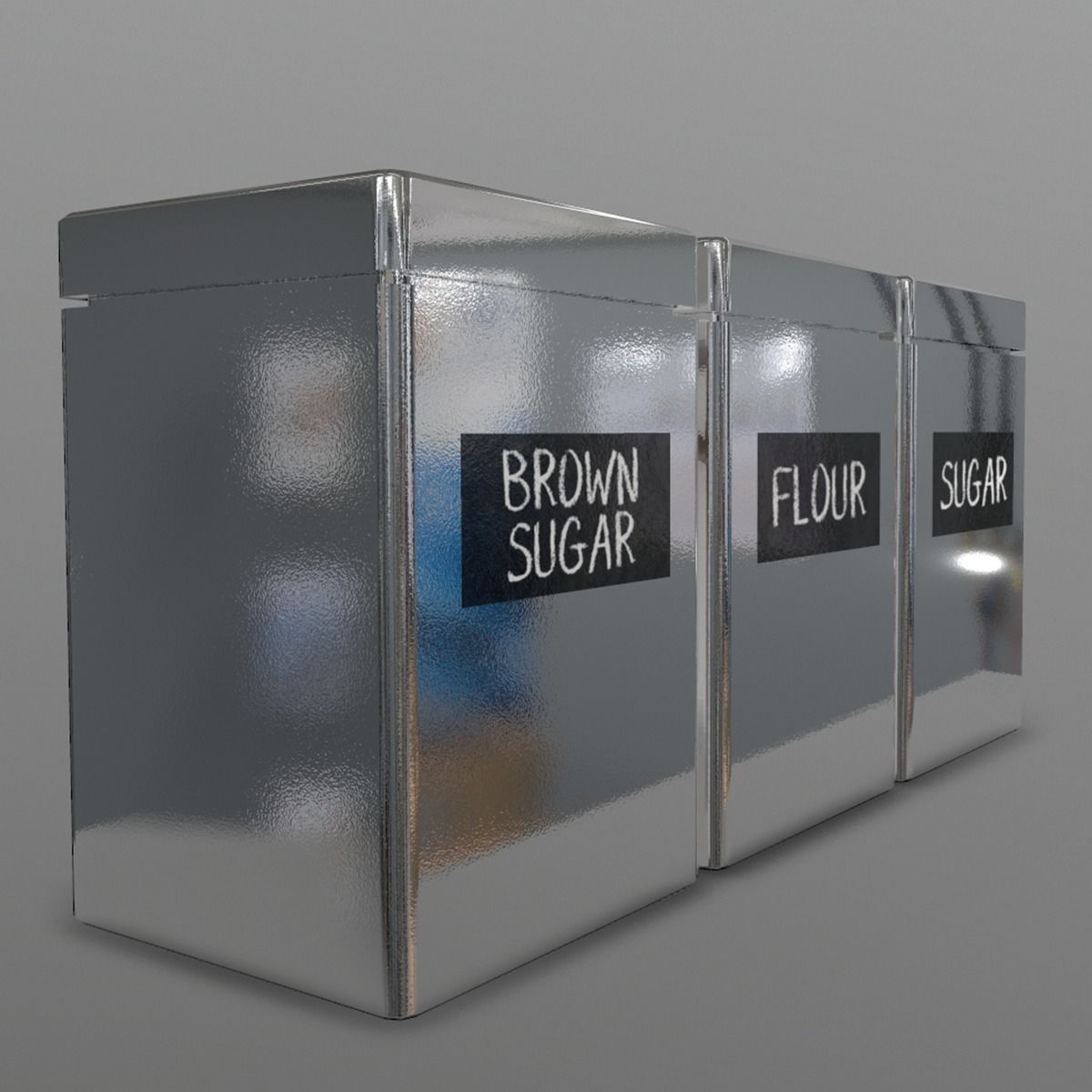 3D model Square Jars VR / AR / low-poly | CGTrader