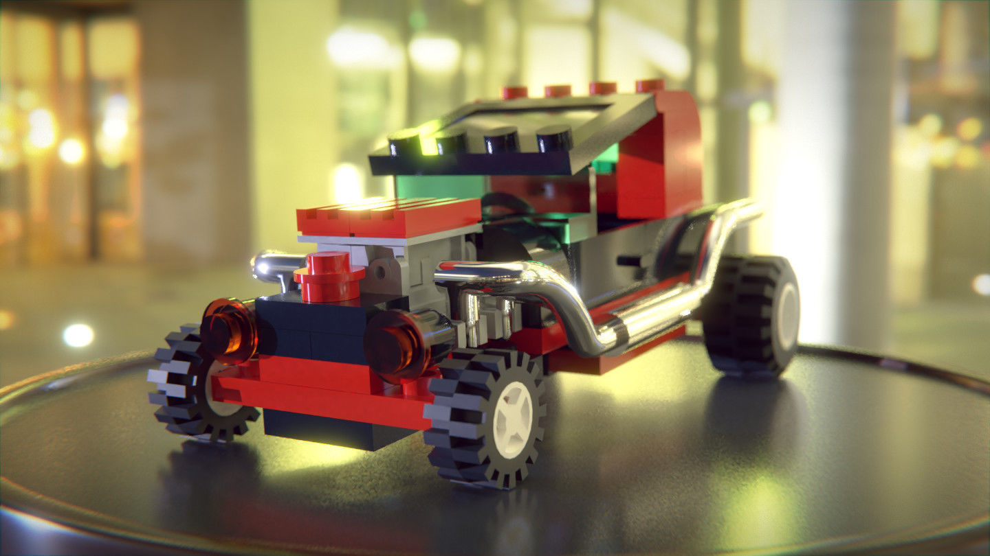 Lego Hot Rod free 3D model | CGTrader