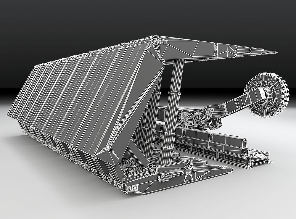 Longwall mining coal Shearer Loader 3D model | CGTrader