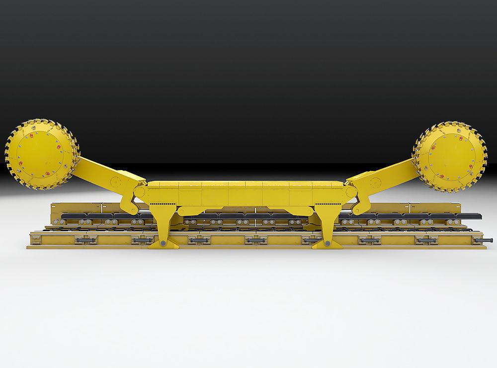 Longwall mining coal Shearer Loader 3D model | CGTrader