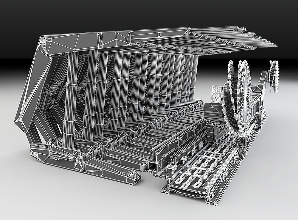 Longwall mining coal Shearer Loader 3D model | CGTrader