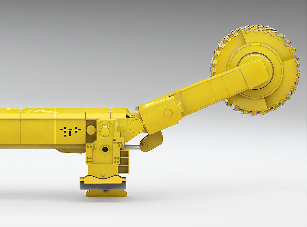 Longwall mining coal Shearer Loader 3D model | CGTrader