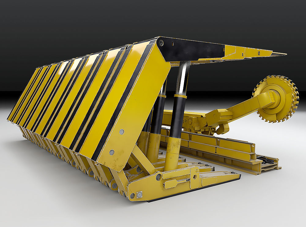 Longwall mining coal Shearer Loader 3D model | CGTrader