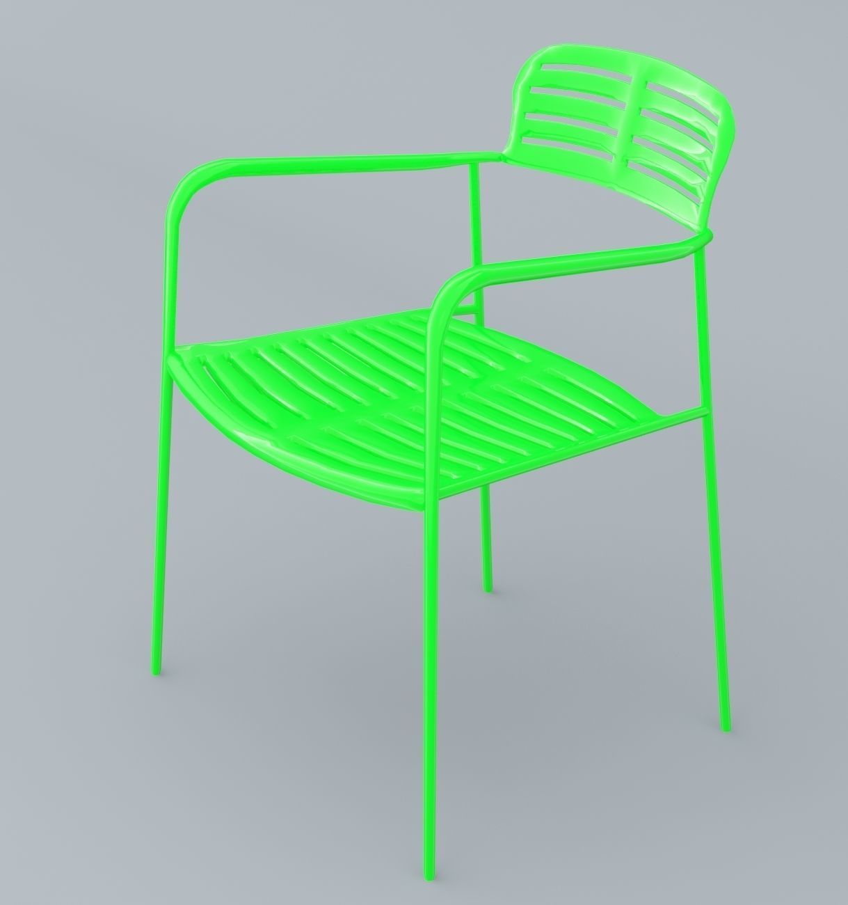 3D model Mall Chair 10 Colors Low Poly VR / AR / low-poly | CGTrader
