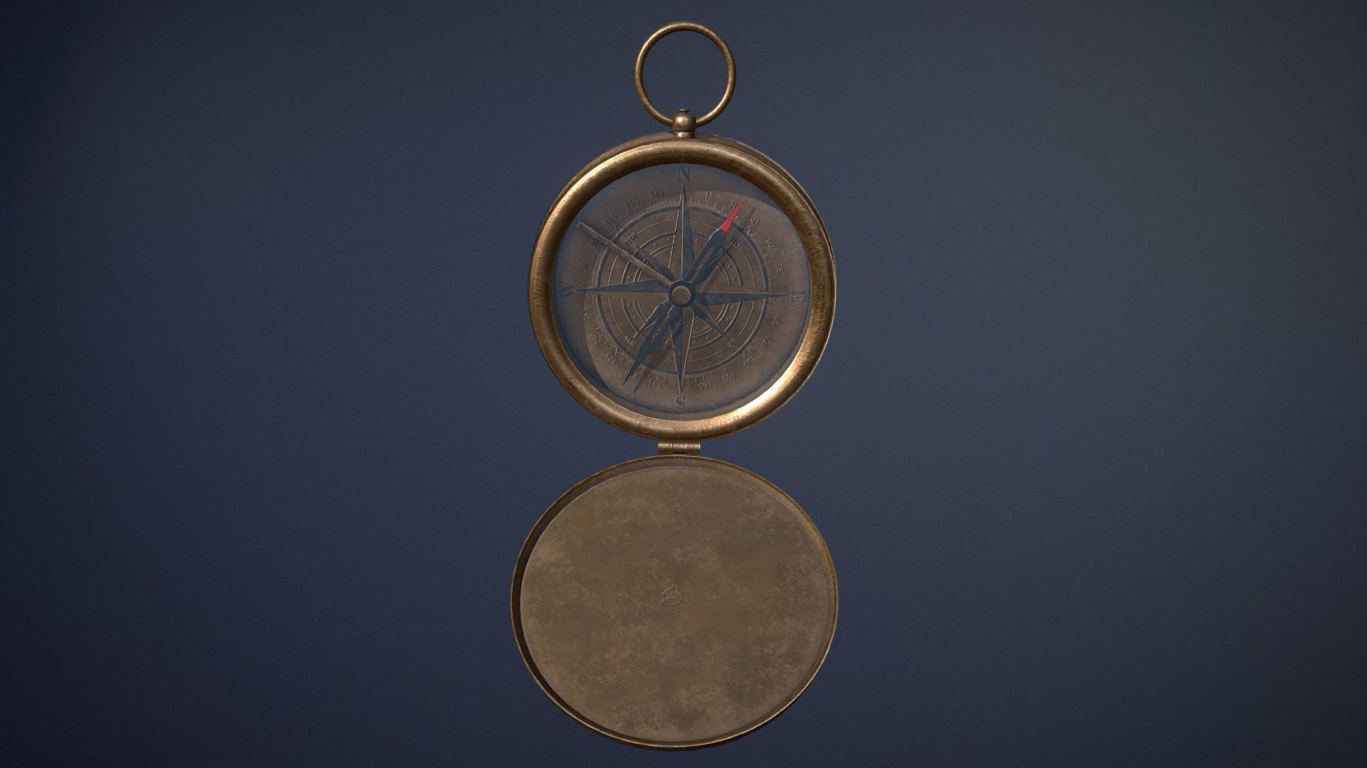 Old Compass game-ready asset free VR / AR / low-poly 3D model | CGTrader