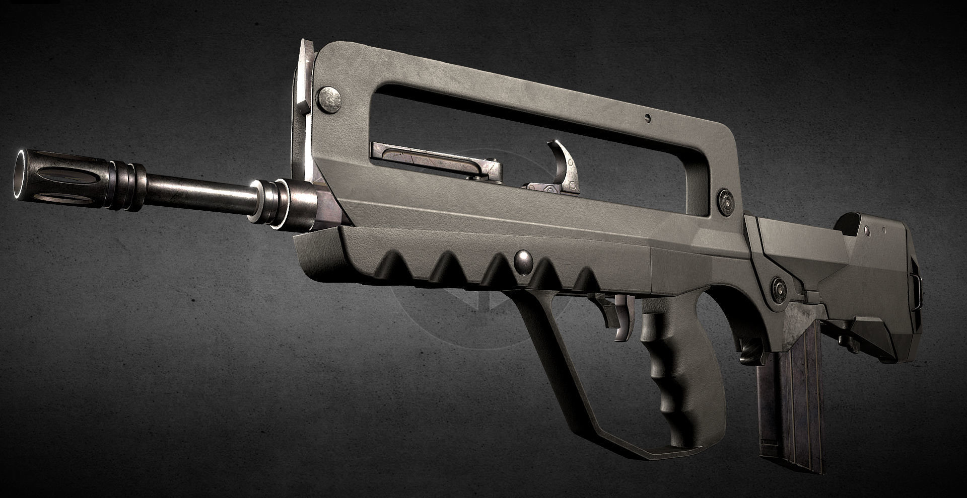 3D model FAMAS G2 Assault Rifle VR / AR / low-poly | CGTrader