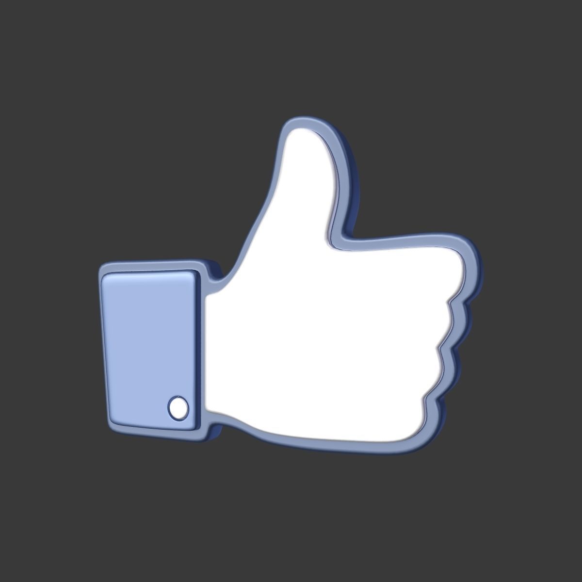 3D model Like Button VR / AR / low-poly | CGTrader