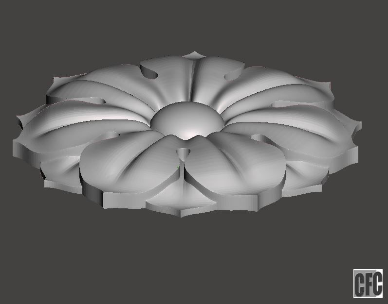 Floral bas-relief for cnc FLCFC0D 3D model 3D printable | CGTrader