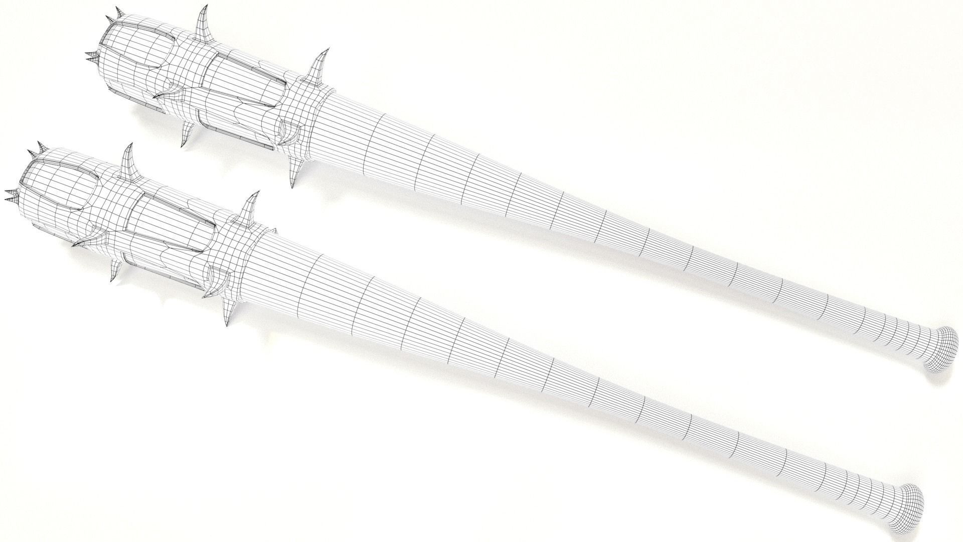 3D model Spiked Bat Set VR / AR / low-poly | CGTrader