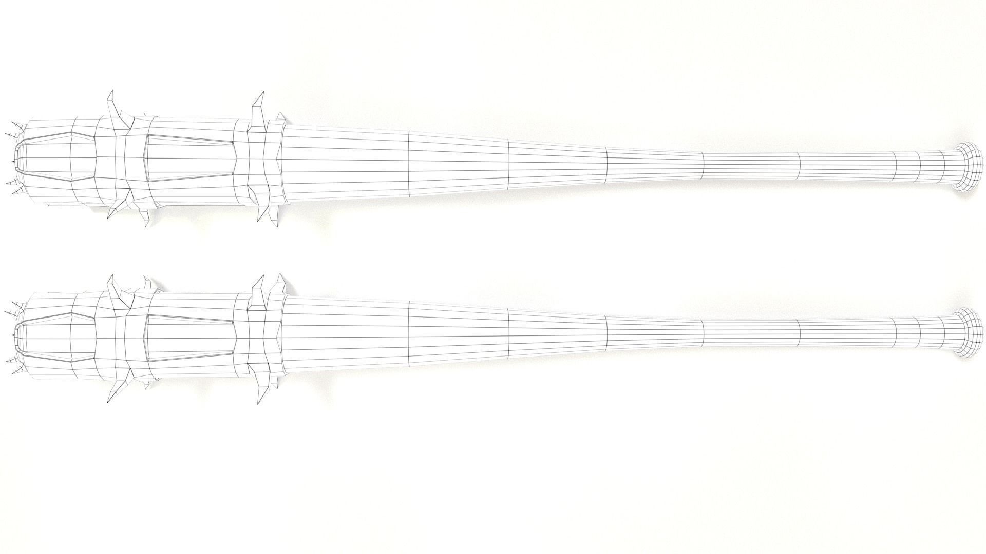 3D model Spiked Bat Set VR / AR / low-poly | CGTrader