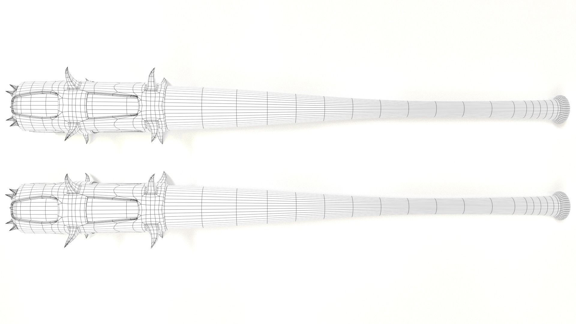 3D model Spiked Bat Set VR / AR / low-poly | CGTrader