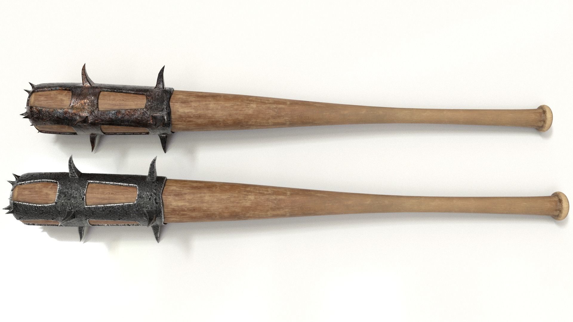 3D model Spiked Bat Set VR / AR / low-poly | CGTrader