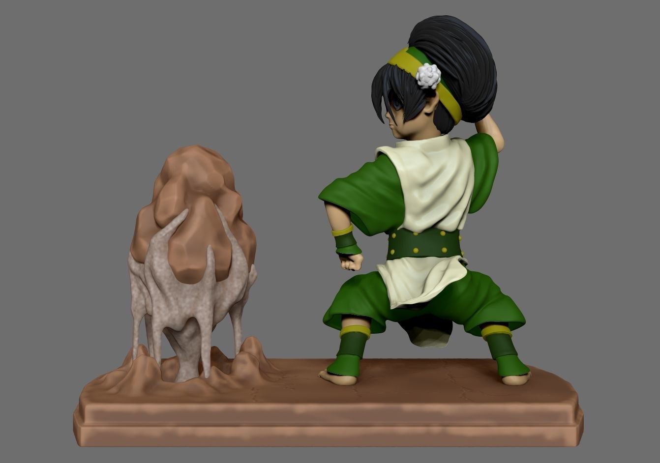 Toph The Earth Bender 3D model 3D printable | CGTrader