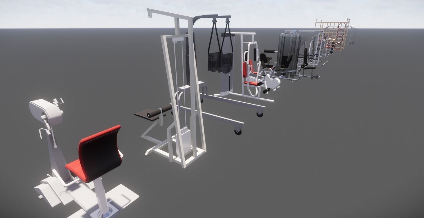 34 Gym models Revit Family 2015 3D model | CGTrader