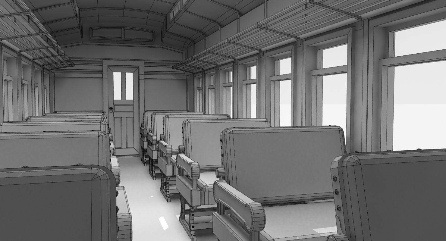 PRR Passenger Car 3D model | CGTrader