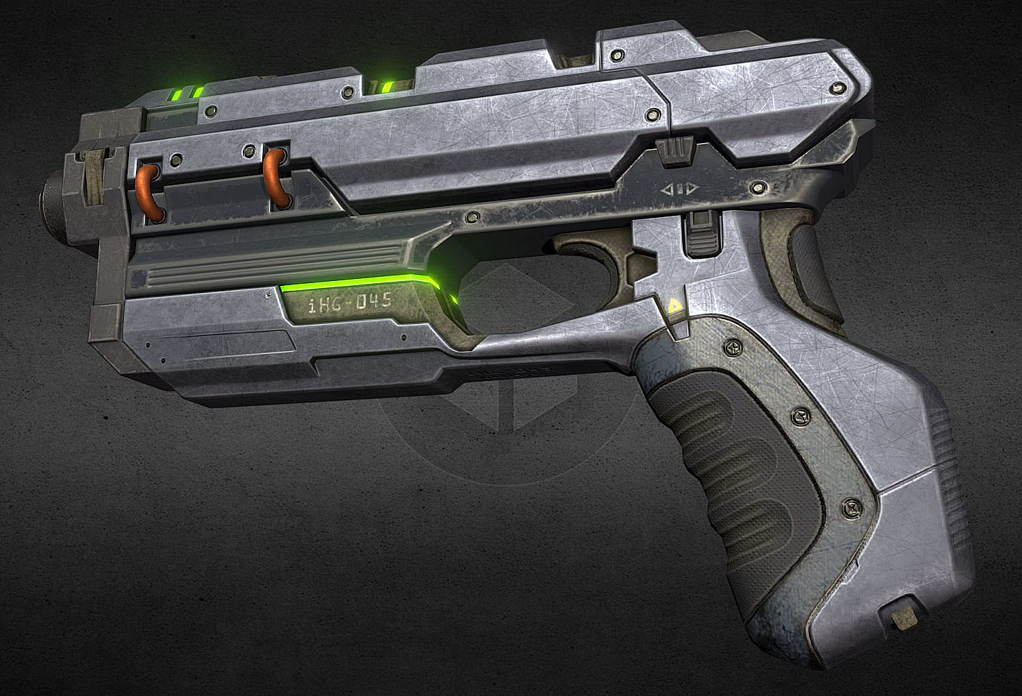 3D model Impulse Hand Gun VR / AR / low-poly | CGTrader