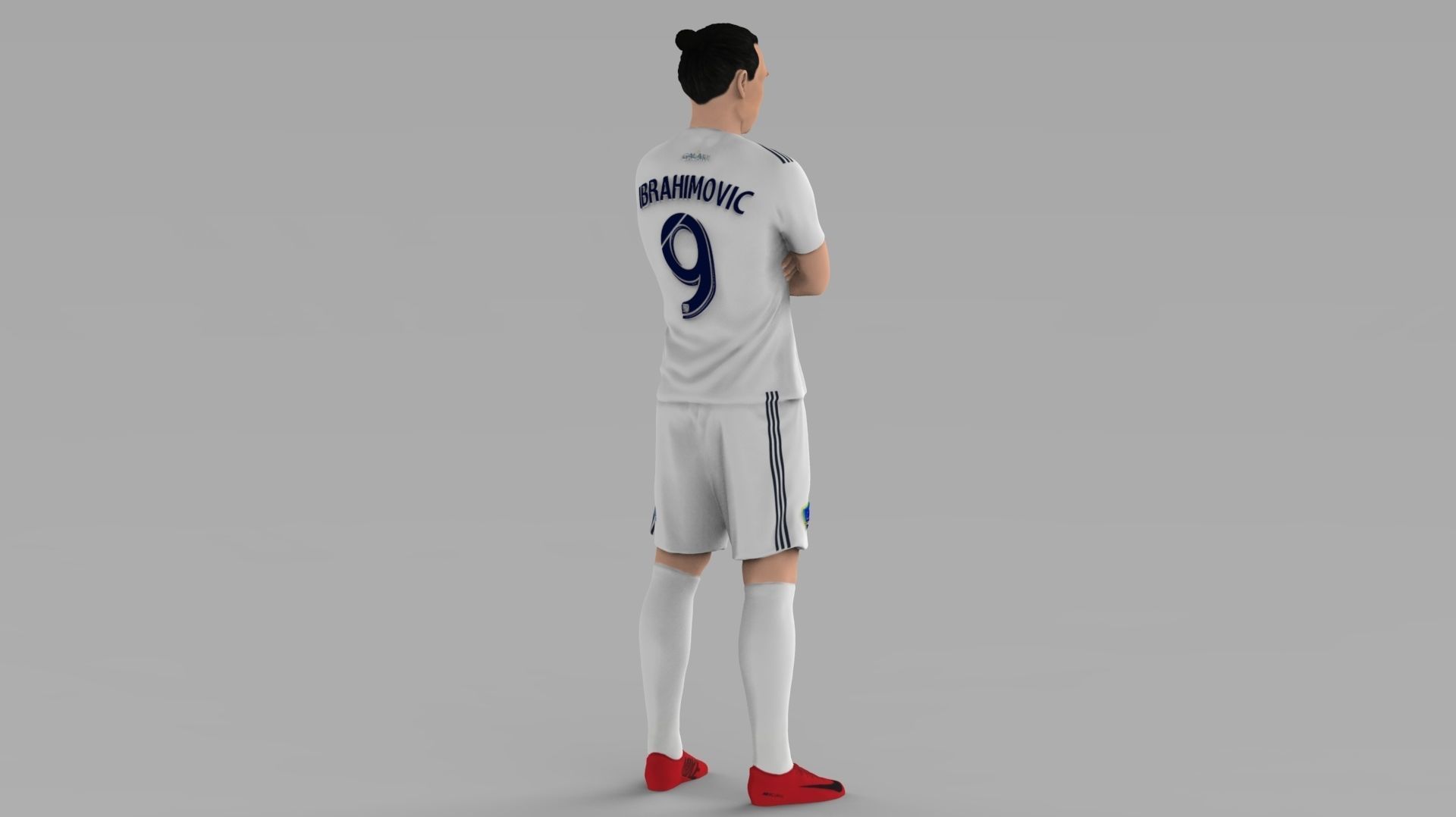 Zlatan Ibrahimovic LA Galaxy full color 3D printing ready 3D model 3D ...