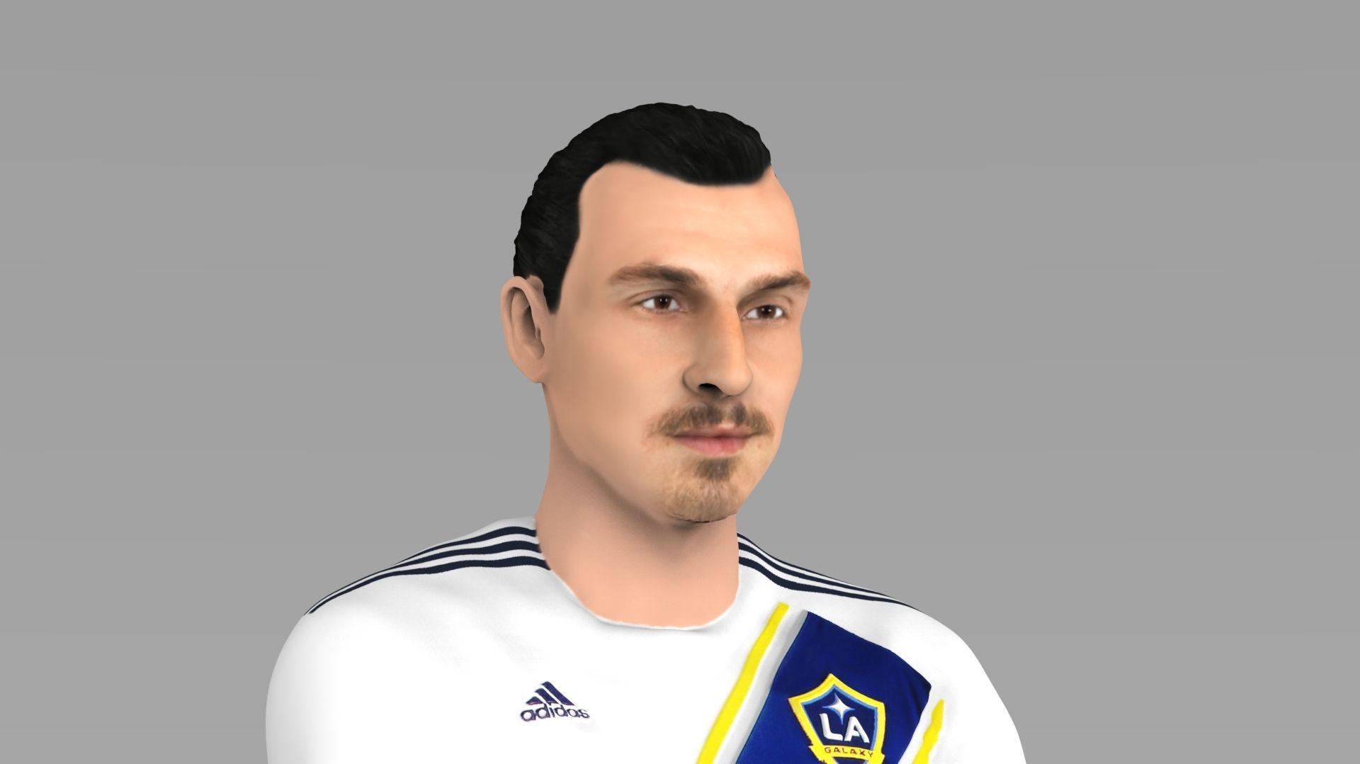 Zlatan Ibrahimovic LA Galaxy full color 3D printing ready 3D model 3D ...