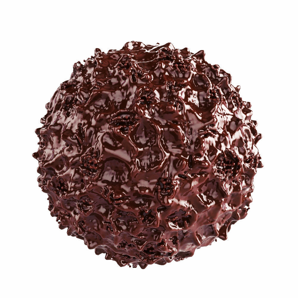 Chocolate Sphere 3D model | CGTrader