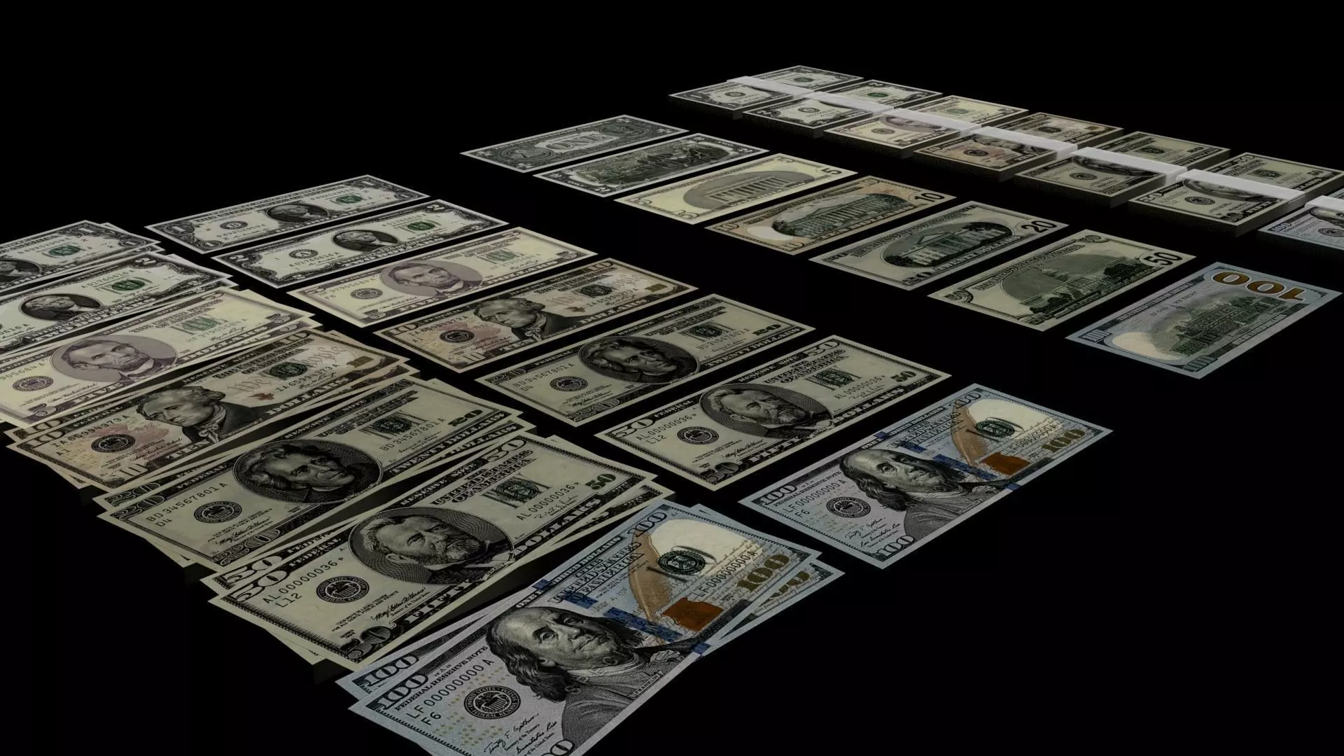 3D model Dollar - Us Dollar VR / AR / low-poly | CGTrader