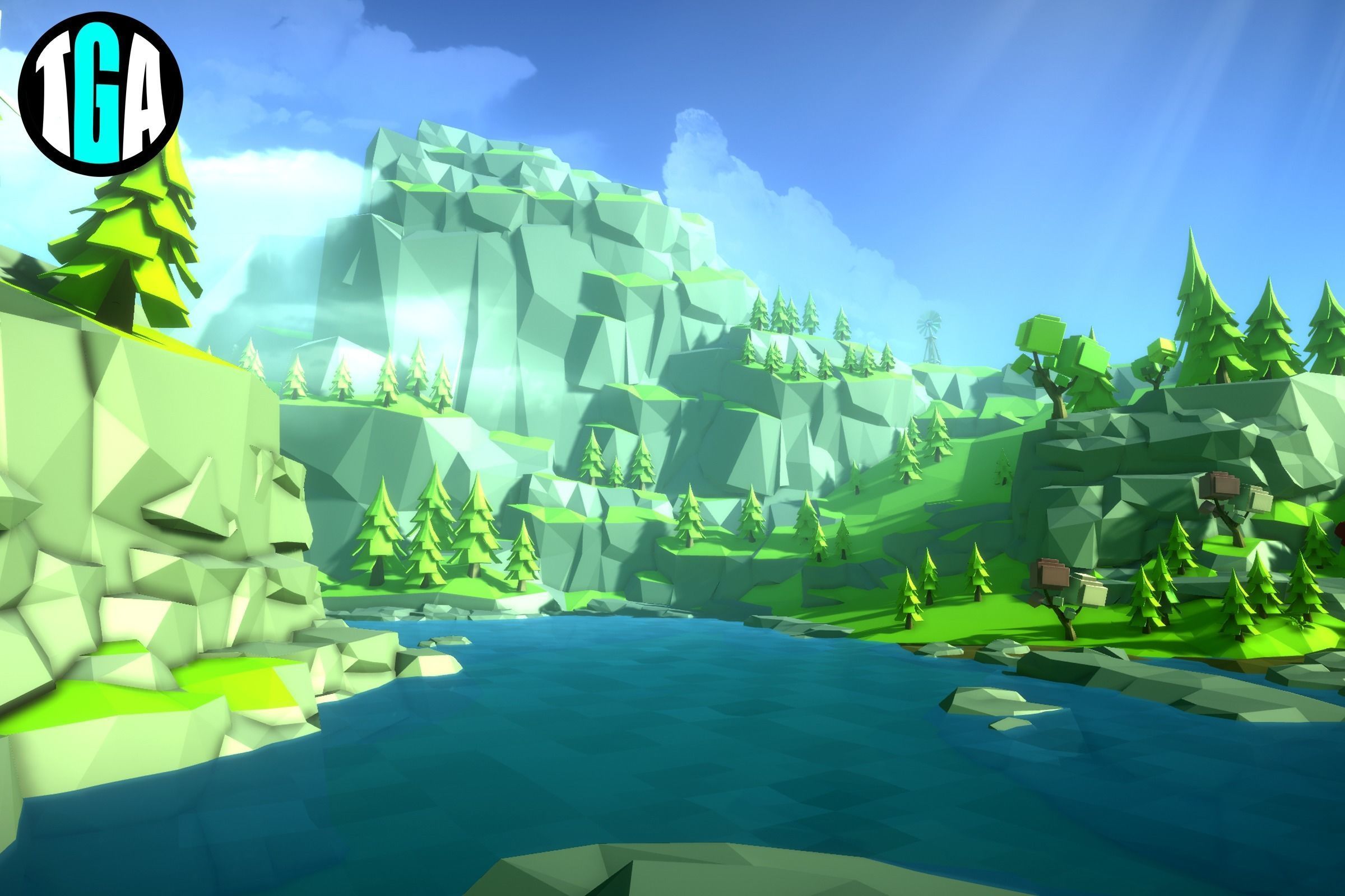 3D model Low Poly Environment World VR / AR / low-poly | CGTrader
