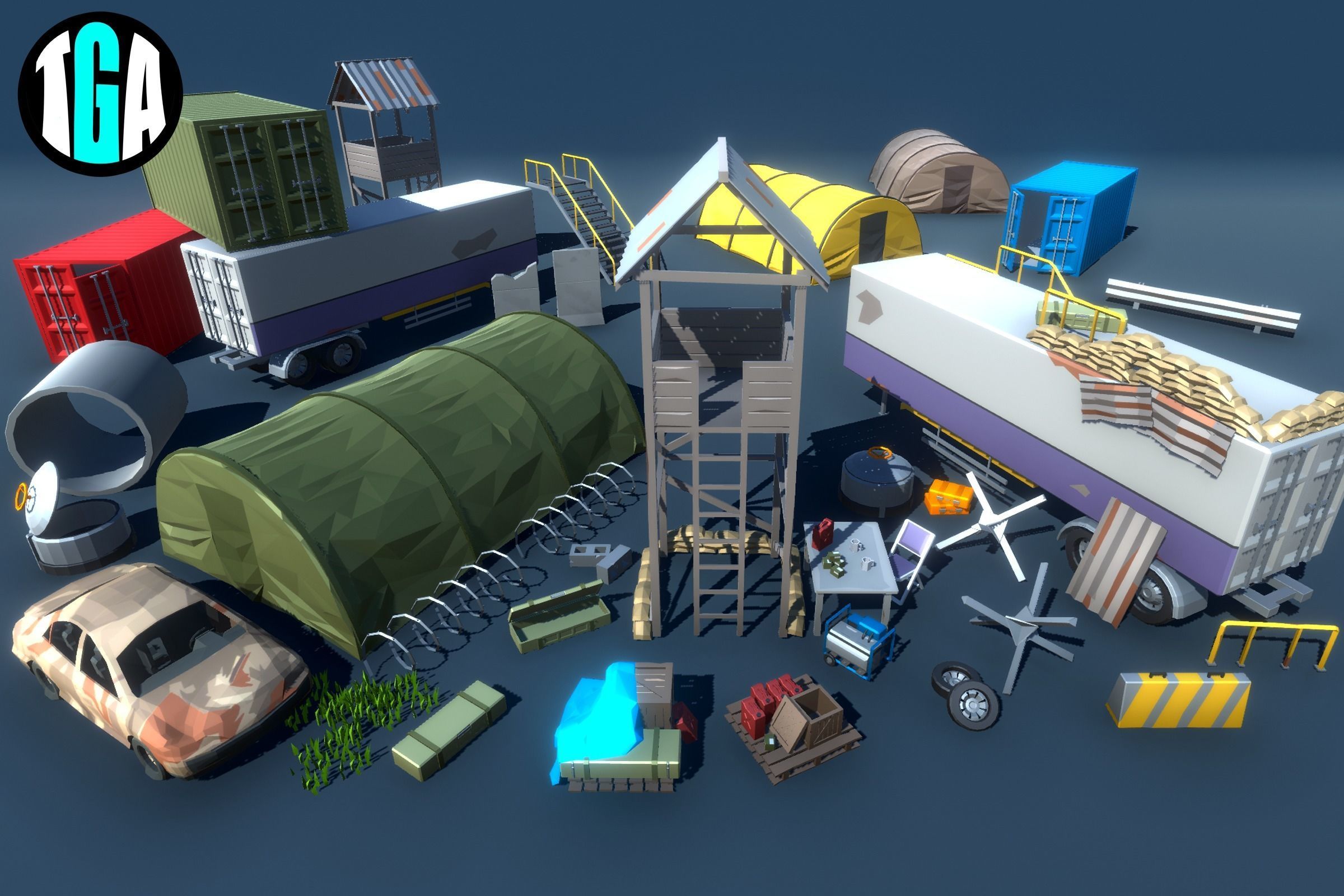 3D model Low Poly Environment World VR / AR / low-poly | CGTrader