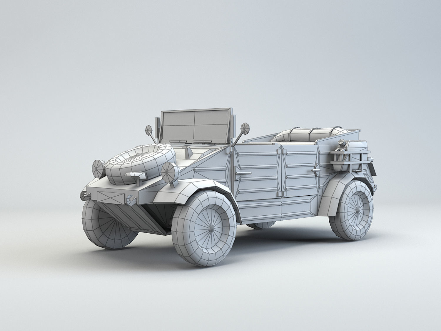 3D model Low Poly VW Type 82 Kubelwagen VR / AR / low-poly | CGTrader