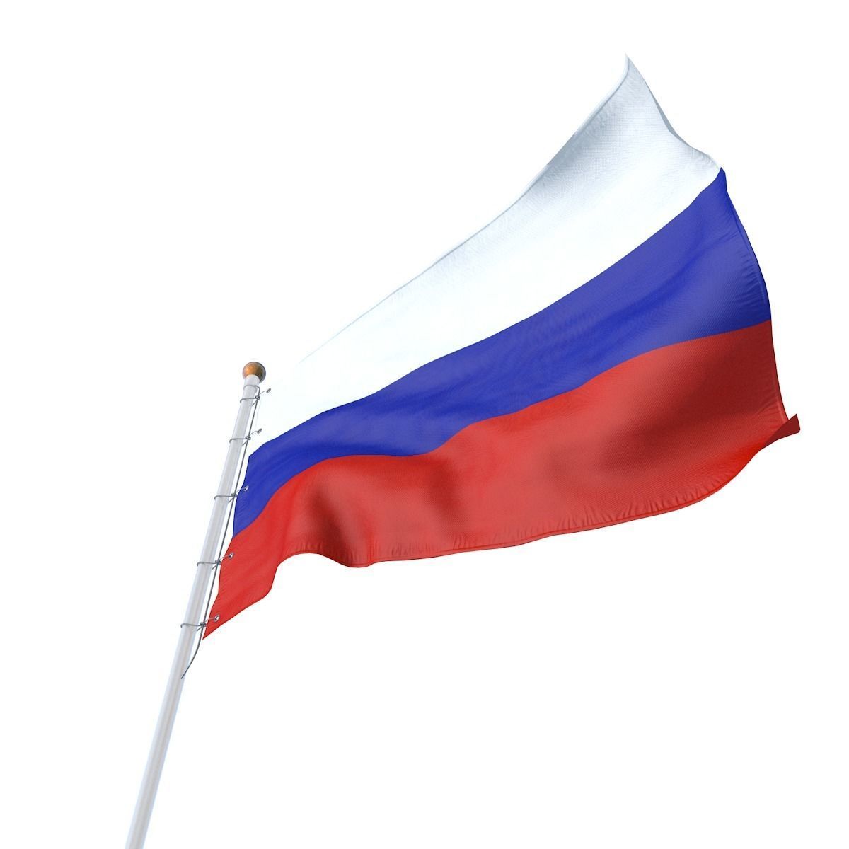 Russian flag animated 3D model animated | CGTrader