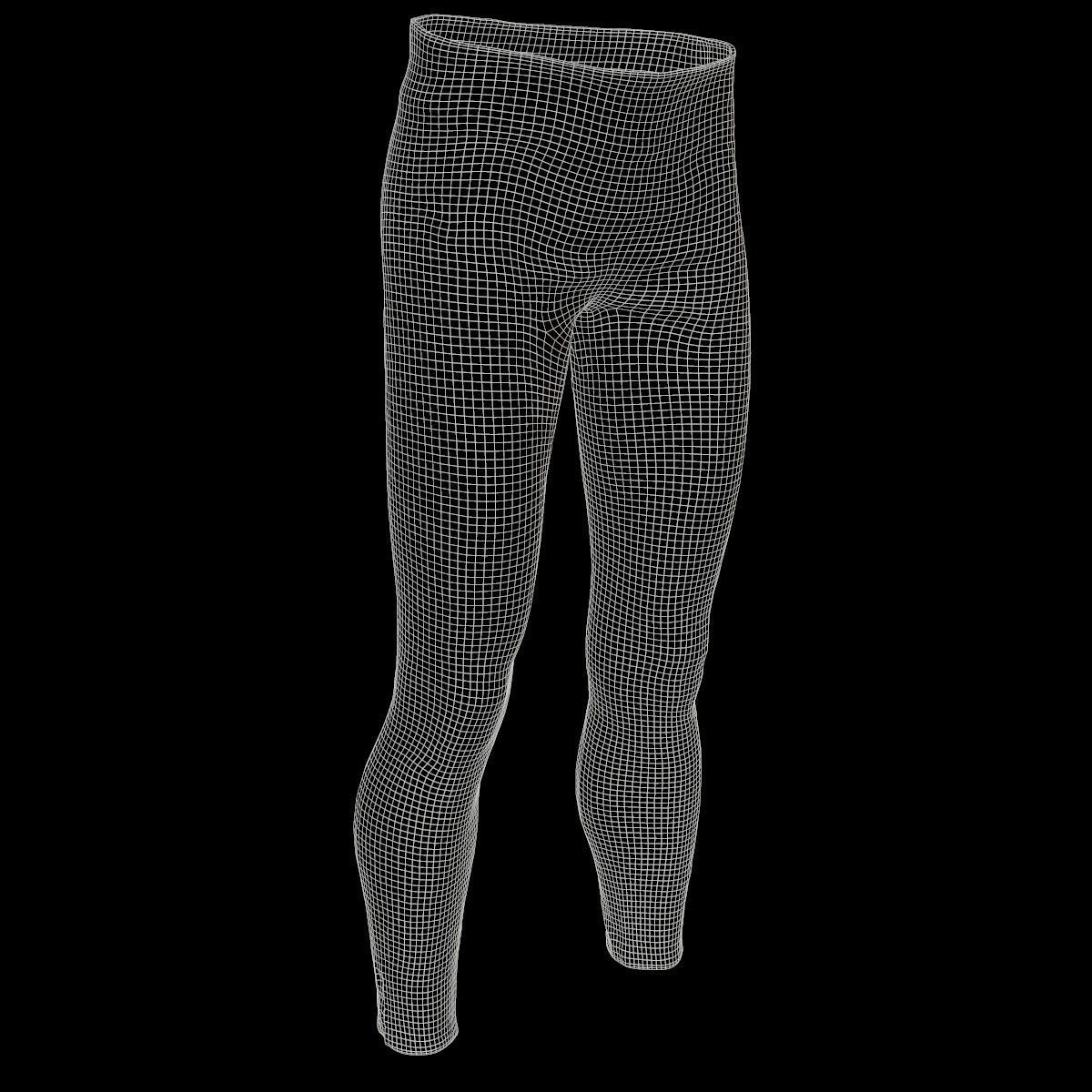 3D model Shiny Plastic Red Pants VR / AR / low-poly | CGTrader