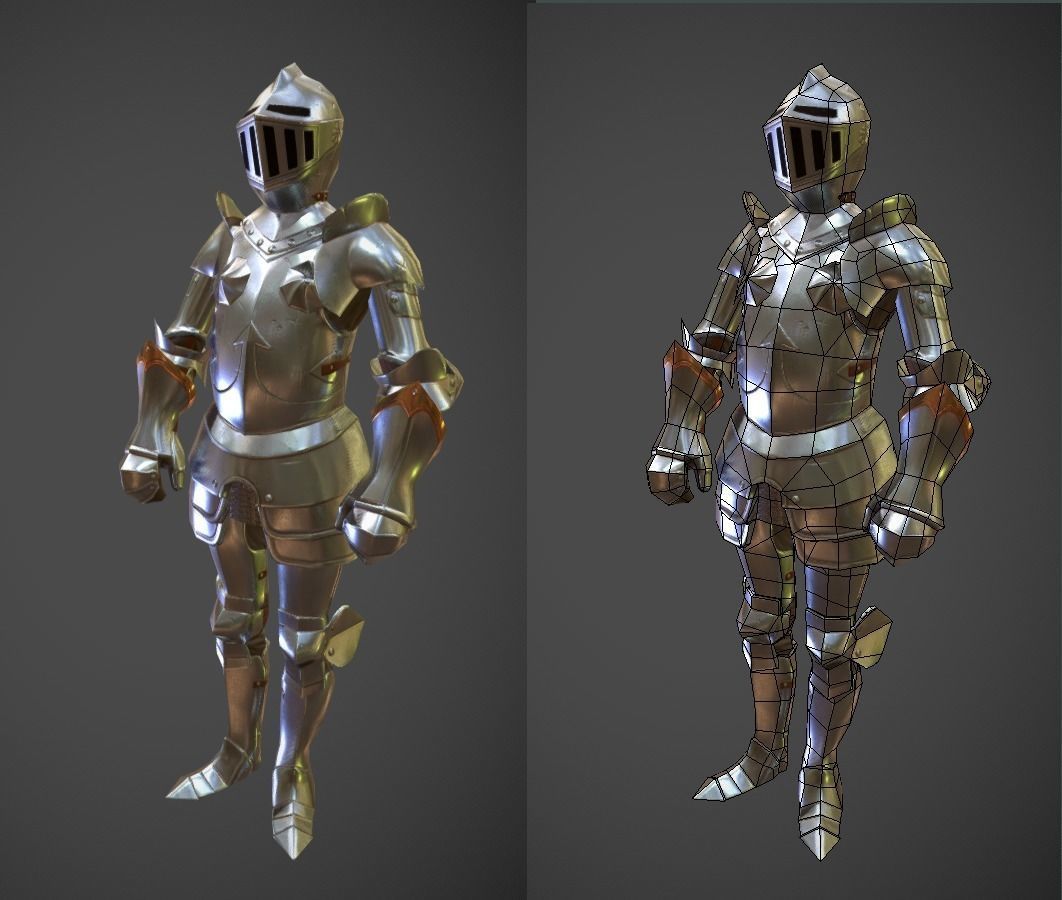 3D model Ornamental Plate Armour VR / AR / low-poly rigged | CGTrader