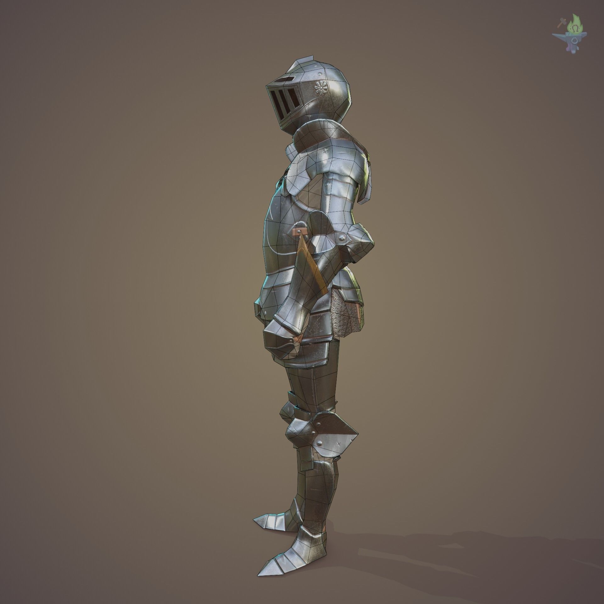 3D model Ornamental Plate Armour VR / AR / low-poly rigged | CGTrader