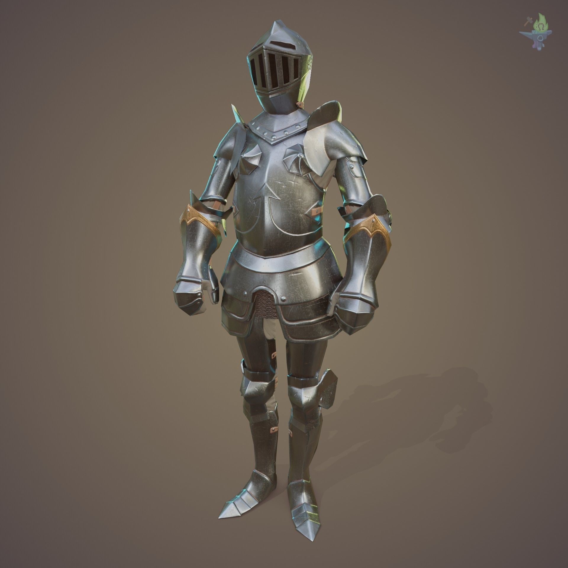 3D model Ornamental Plate Armour VR / AR / low-poly rigged | CGTrader