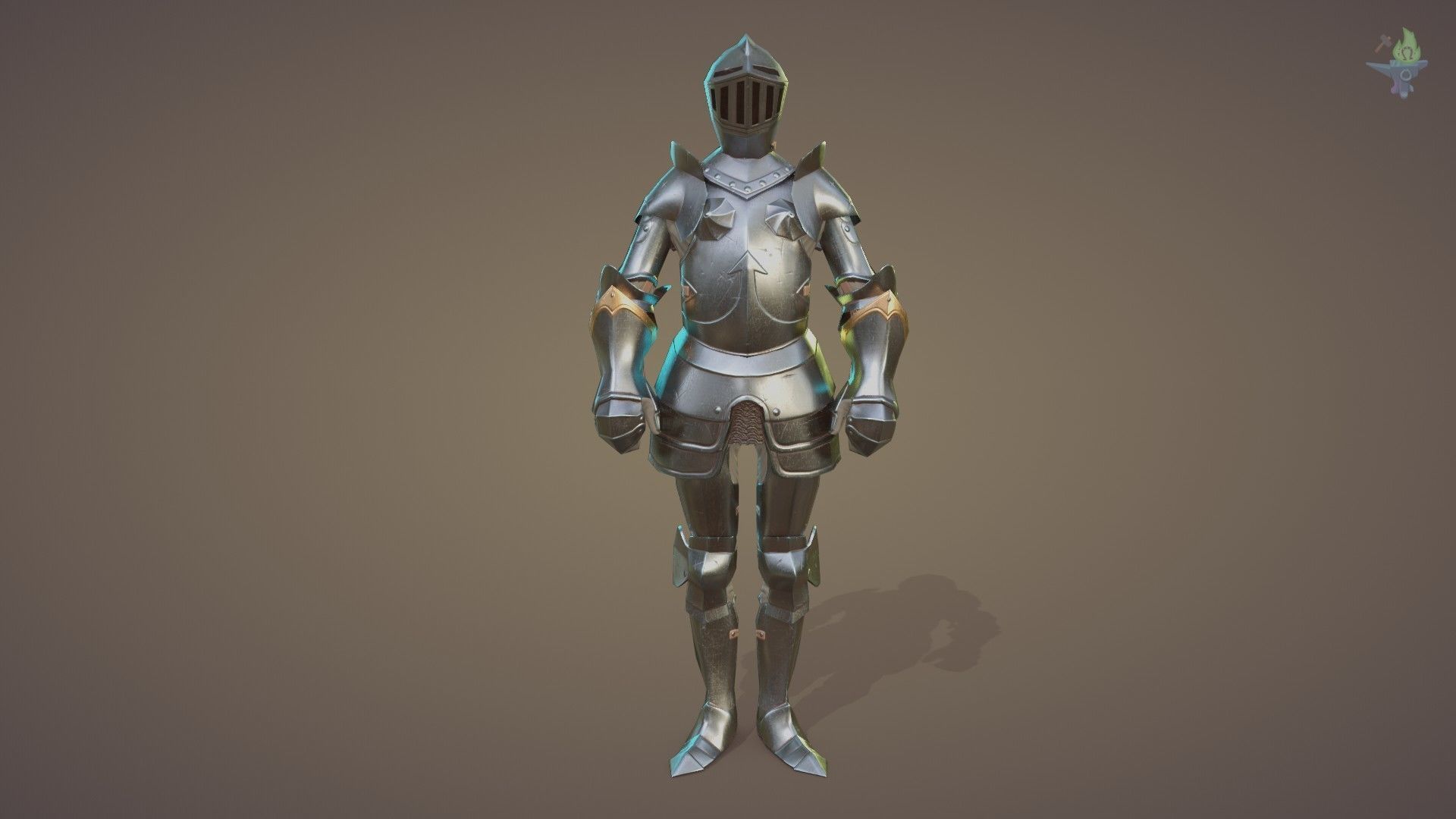 3D model Ornamental Plate Armour VR / AR / low-poly rigged | CGTrader