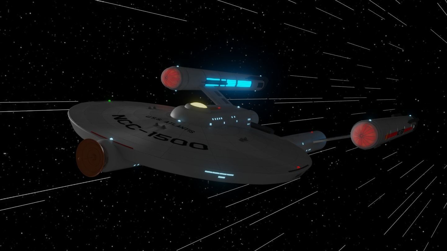 Atlantis Class Light Cruiser 3D model | CGTrader