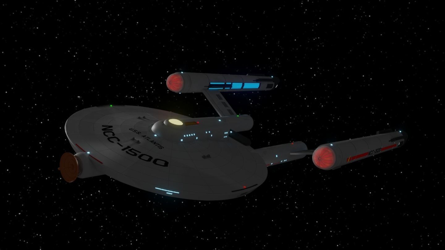 Atlantis Class Light Cruiser 3D model | CGTrader