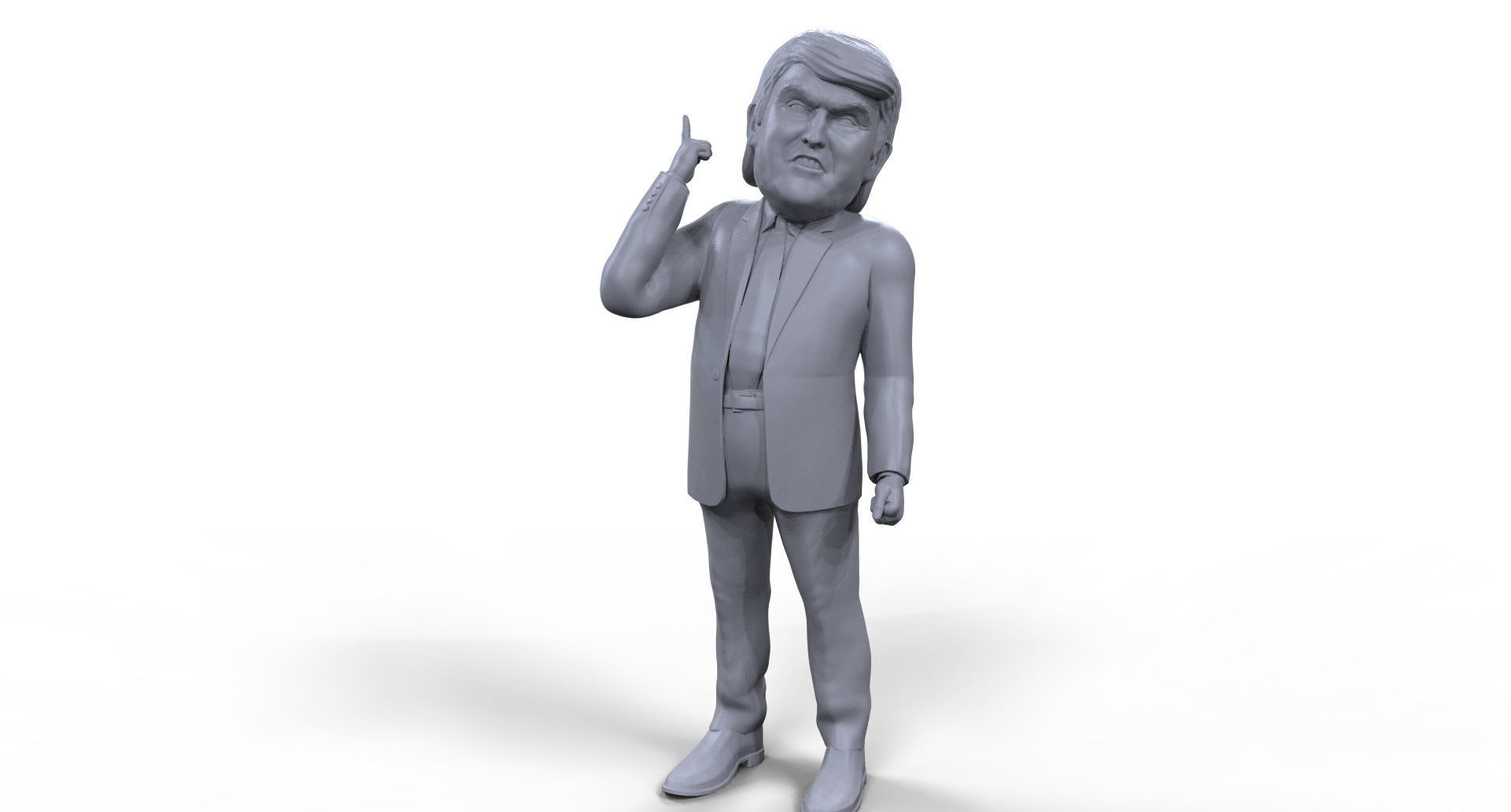 Donald Trump stylized high quality 3D printable miniature 3D model 3D ...