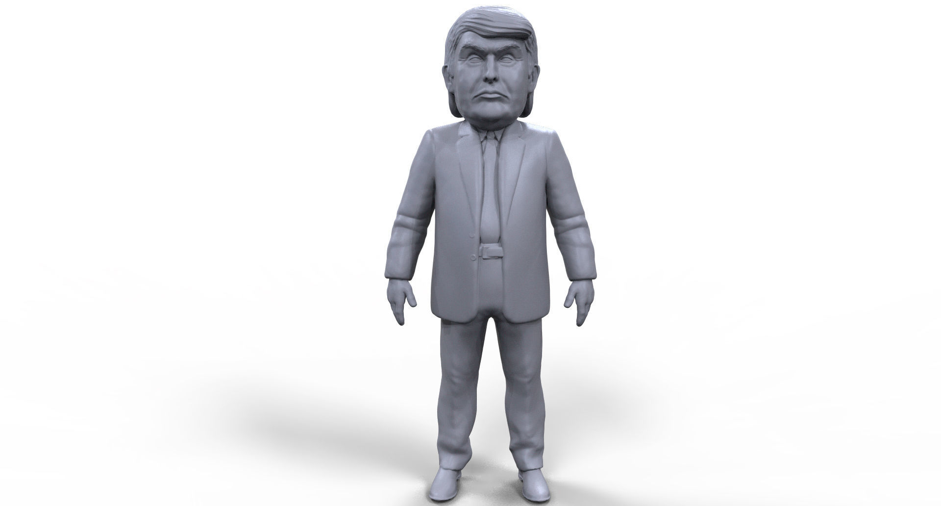 Donald Trump stylized high quality 3D printable miniature 3D model 3D ...