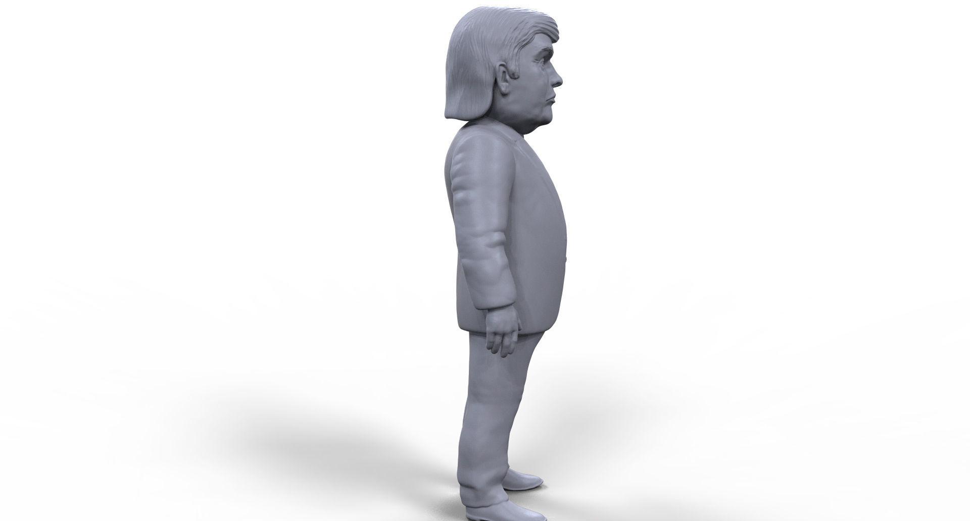 Donald Trump stylized high quality 3D printable miniature 3D model 3D ...