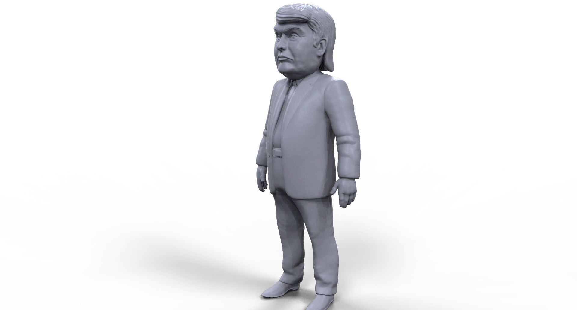 Donald Trump stylized high quality 3D printable miniature 3D model 3D ...